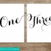Calligraphy Table Numbers 1-30 Printable Instant Download | Etsy
