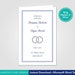 Wedding Rings Ceremony Program Template for Microsoft Word - Etsy