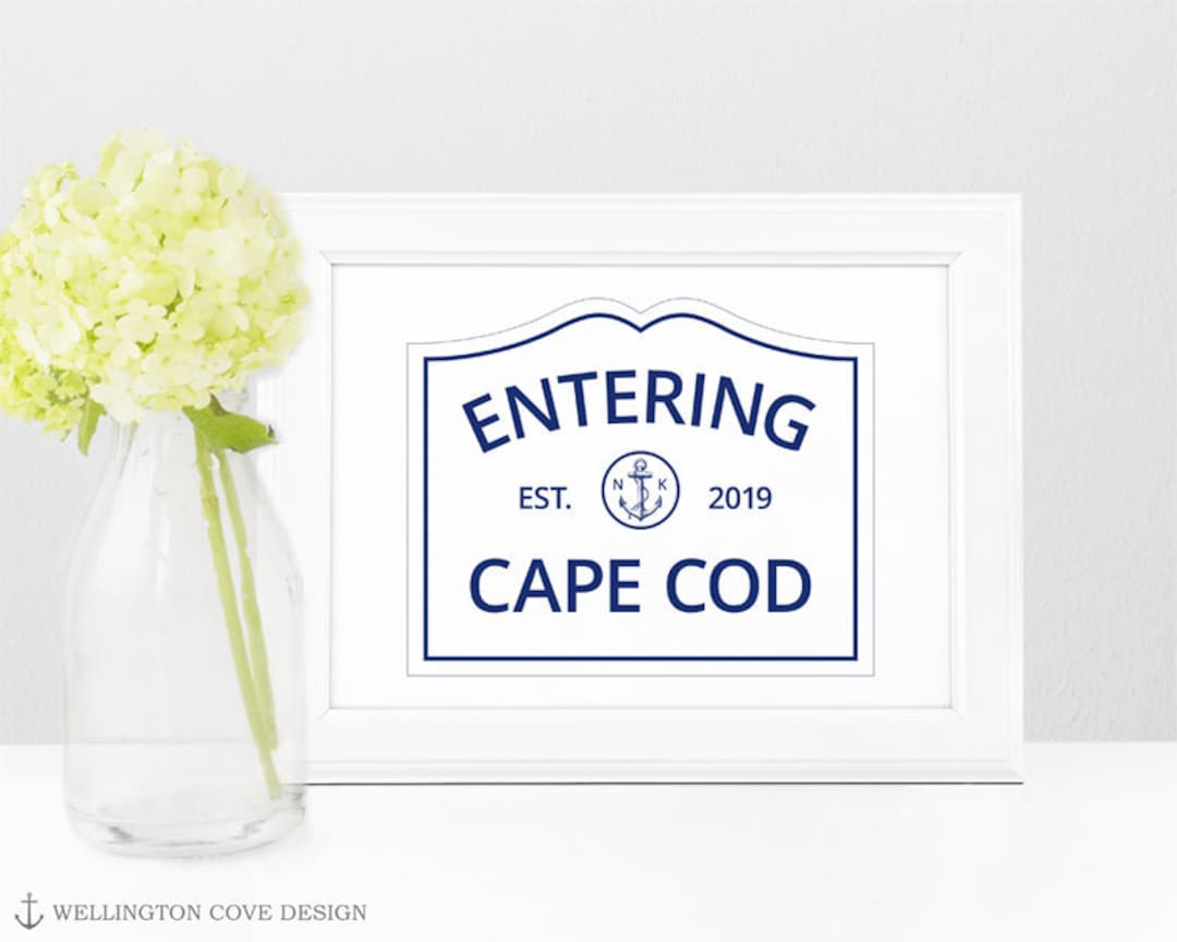 Cape Cod Printable Table Signs • Cape MA Towns & Villages Road Signs ...