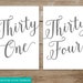Printable Calligraphy Table Numbers 1-50 Wedding Instant Download Gray ...