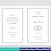 Wedding Rings Ceremony Program Template for Microsoft Word - Etsy