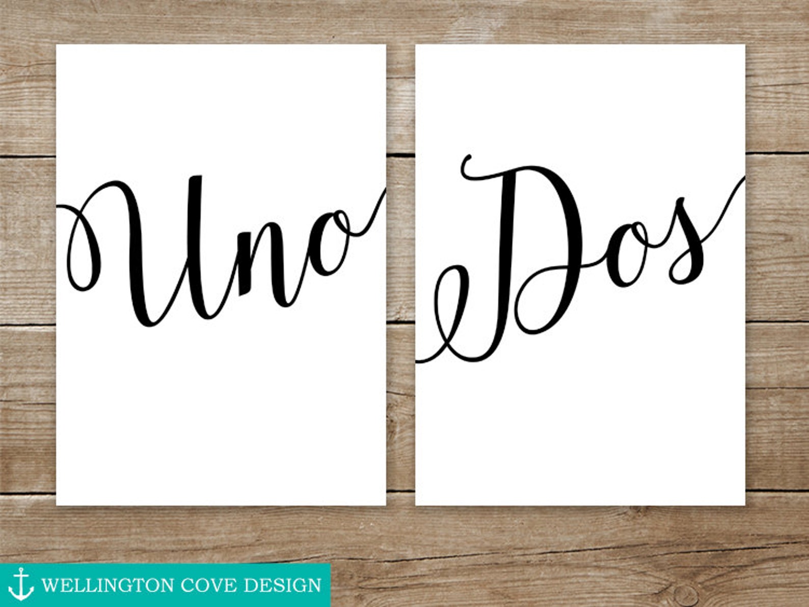 Printable Spanish Table Numbers 1-30 • Wedding • Español Números De La ...