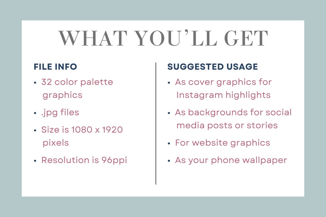 32 Muted Fall Color Palette Graphics for Instagram Highlight Covers ...