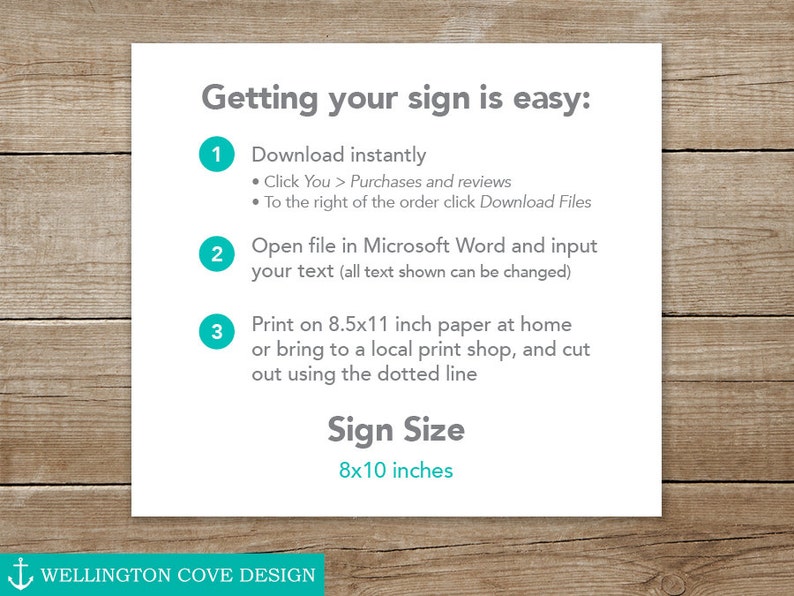 Printable Bar Menu • Nautical Wedding Signature Cocktails Sign Template ...