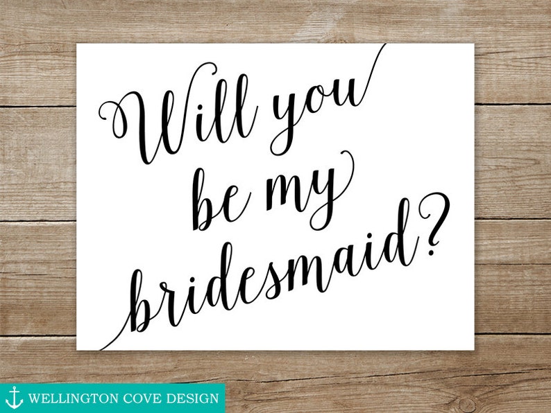 Printable Will You Be My Bridesmaid Card How To Ask Your Bridesmaids