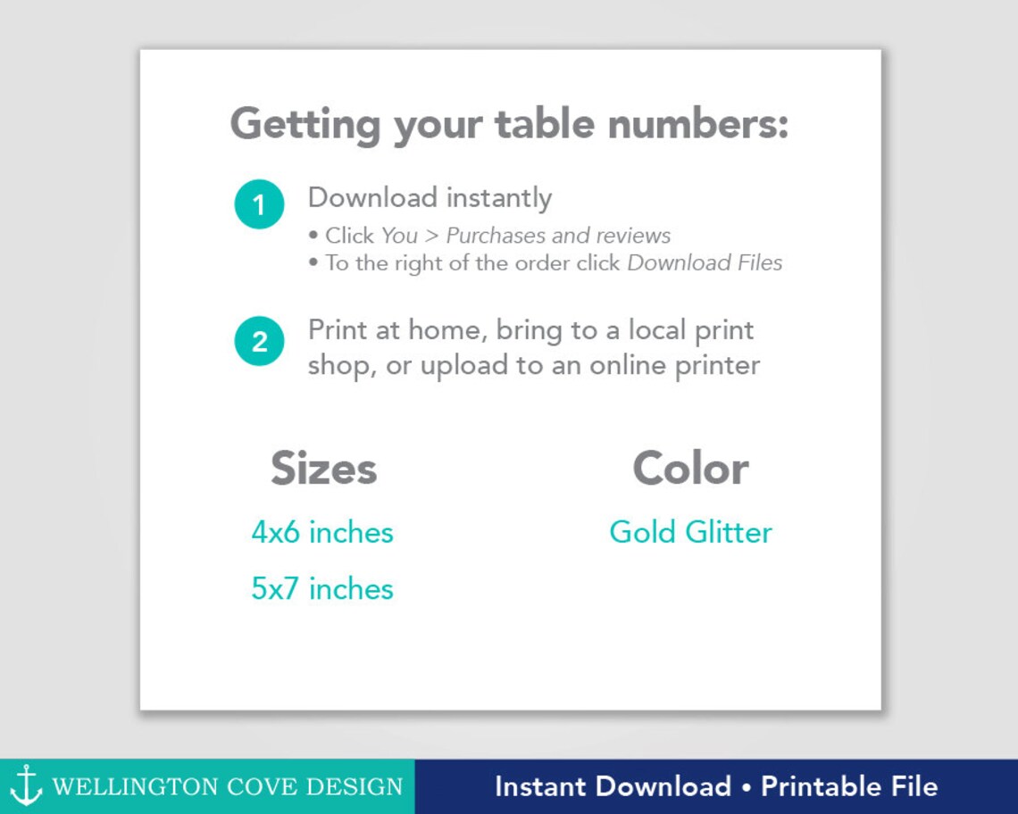 Printable Gold Glitter Table Numbers 1-30 • Gold Wedding Table Numbers ...