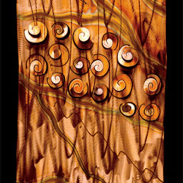 Copper Wave Wall Art - Etsy