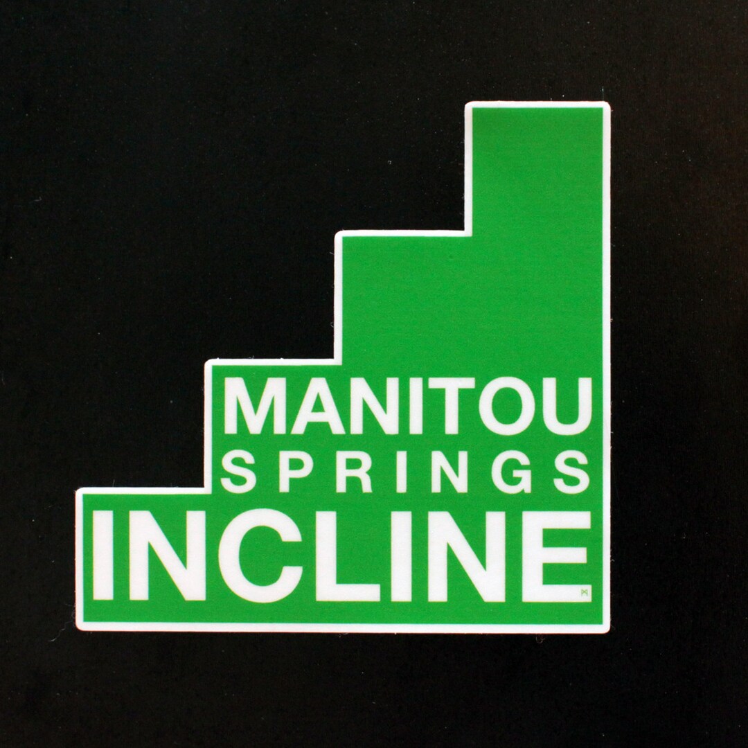 Manitou Springs Incline Sticker - Waterproof Travel Sticker - Mountains ...