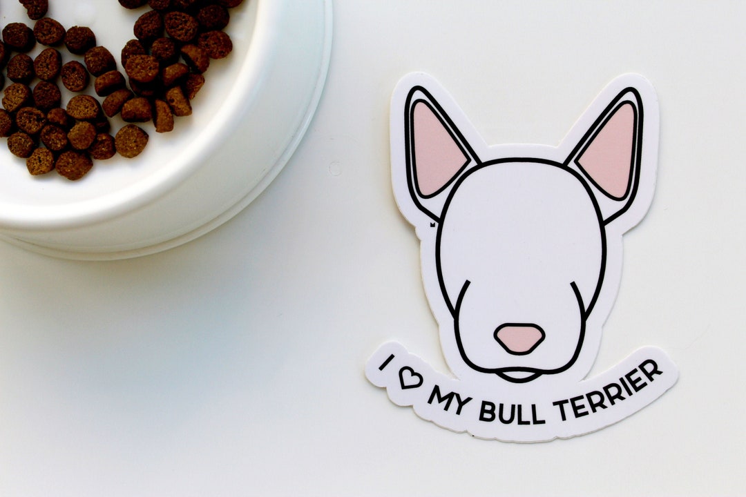 Bull Terrier Sticker - Waterproof Cute Dog Decal - Pet Sticker - Car ...