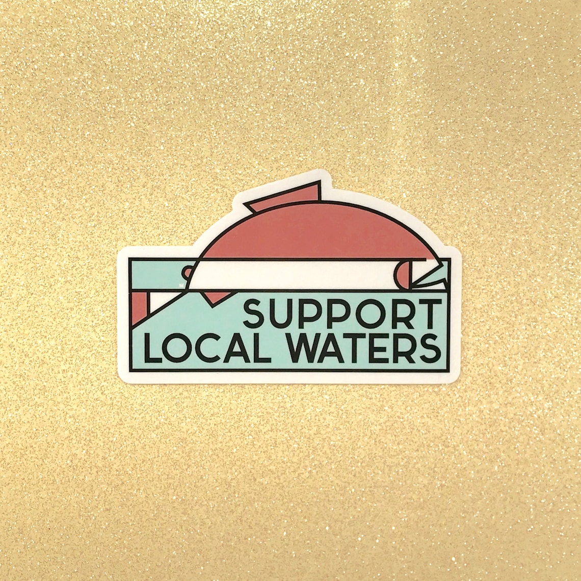 Support Local Waters Sticker Waterproof Car Decal Fishing Colorado ...