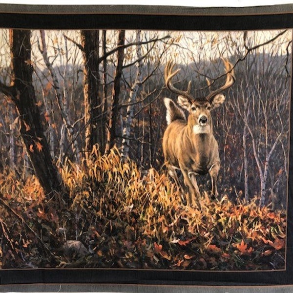 Deer Panel Fabric - Etsy