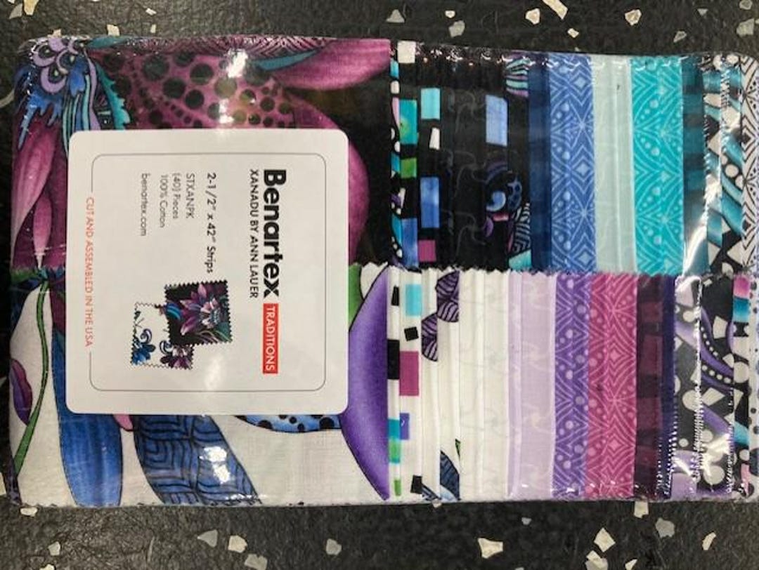 Benartex, Xanadu Jelly Roll Cotton Quilting Fabric - Etsy