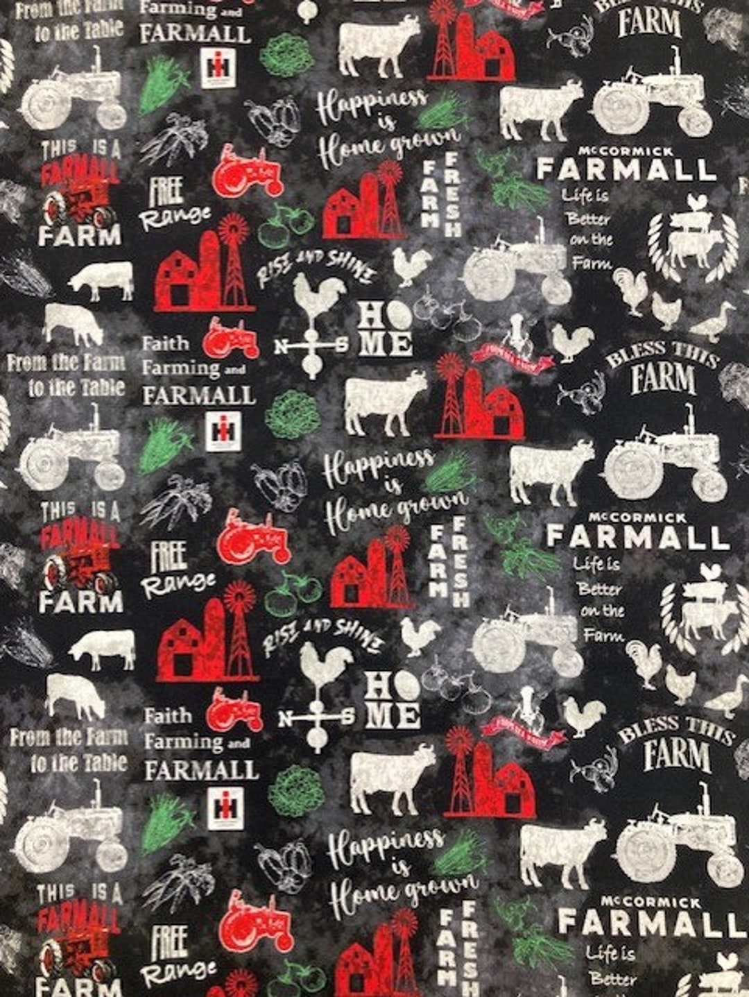 Farmall IH, Farm to Table, 45" Quilting Fabric - Etsy