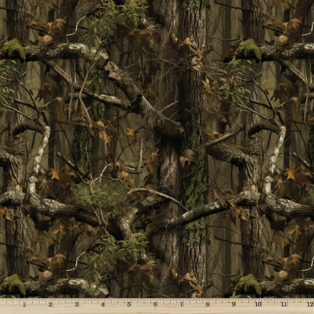 Camo-timber Twist, 45" Quilting Fabric - Etsy