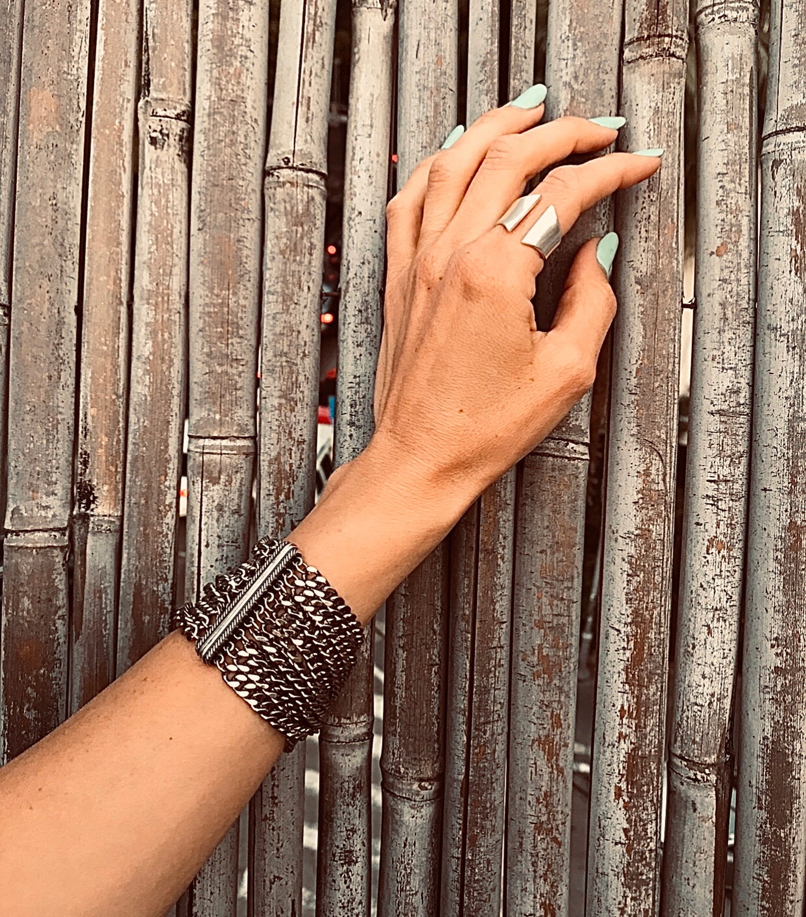 Silver Chain Bracelet Statement Bracelet Link Silver - Etsy