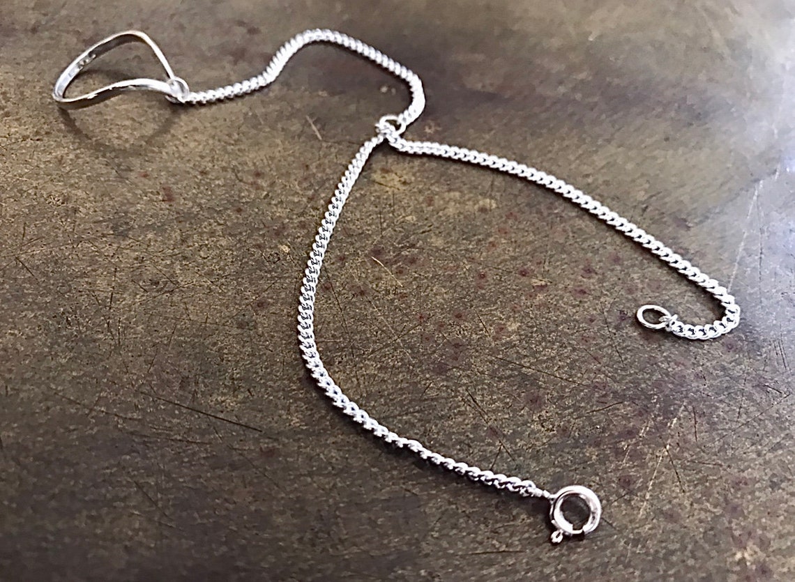 Pulsera de anillo, pulsera de cadena de anillo, pulsera de mano ...