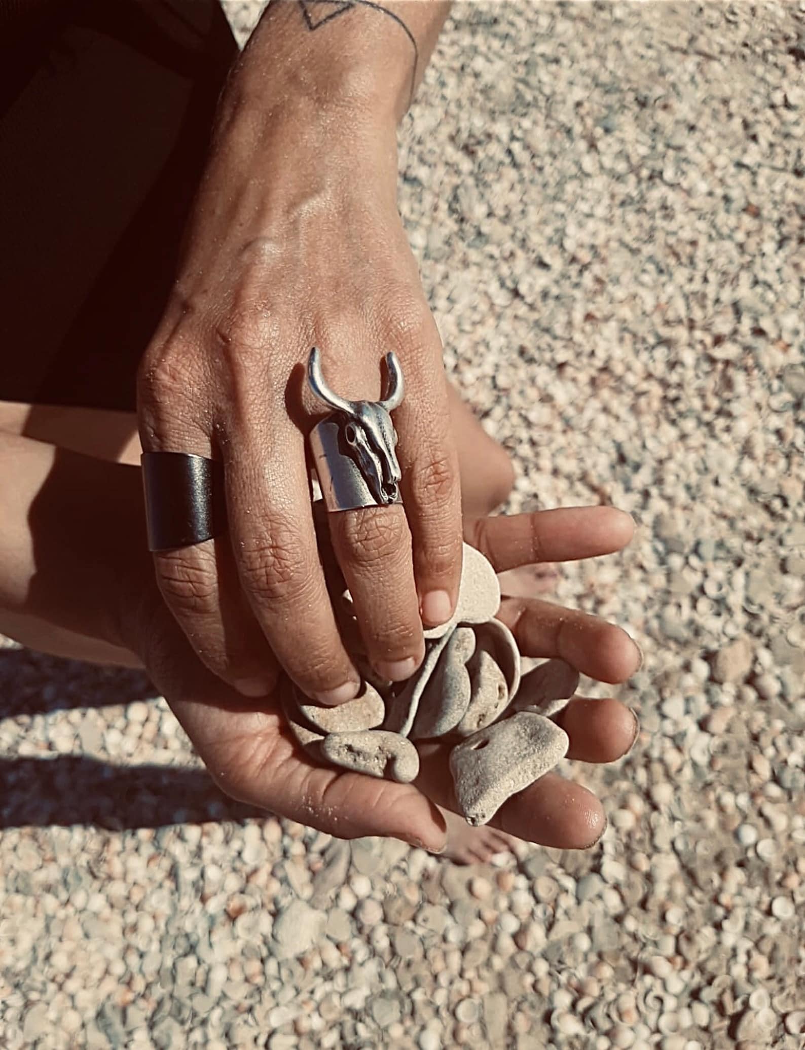 Bull Ring Head Ring Unique Tribal Ring Animal Jewelry | Etsy