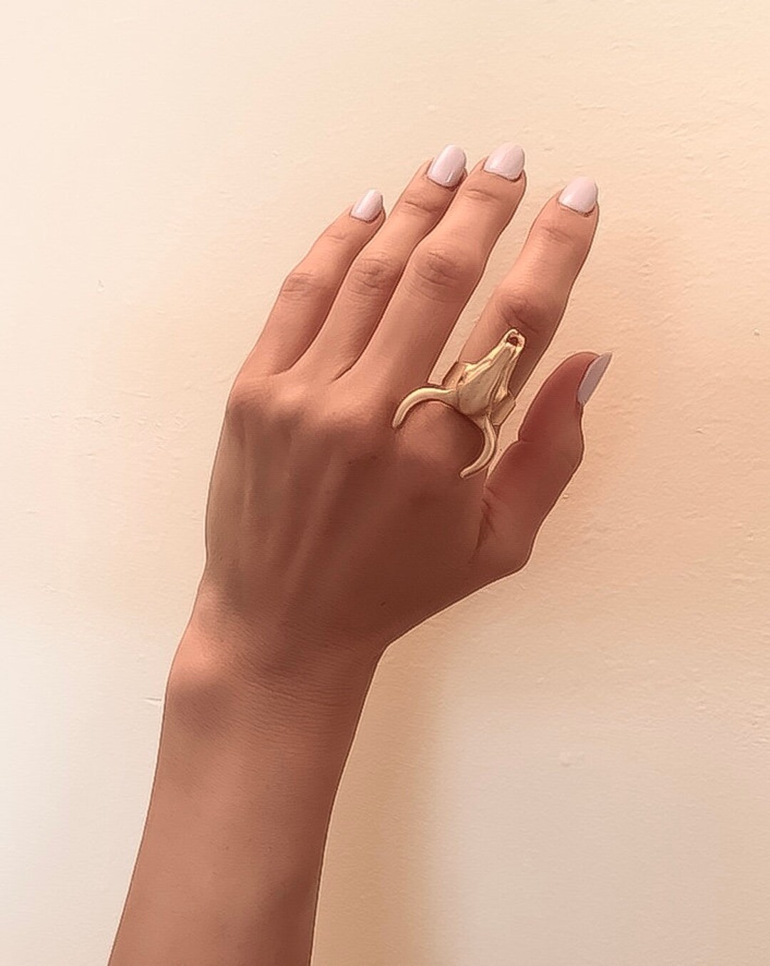 Animal Ring Adjustable Ring Head Ring Tribal Jewelry Gold - Etsy