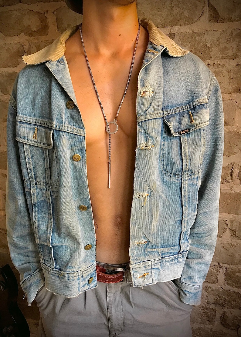 Silver Chain Necklace Men, Black Silver Necklace, Layered Necklace ...