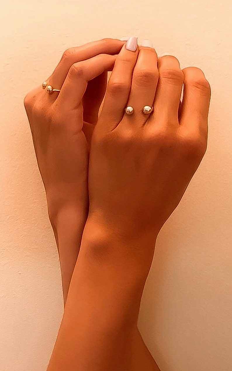 Adjustable Ring Open Ring Ball Ring Gold Ring for Women - Etsy