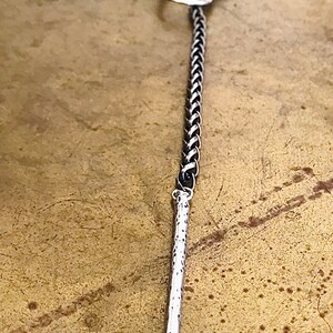 Silver Chain Necklace Men Black Silver Necklace Layered - Etsy