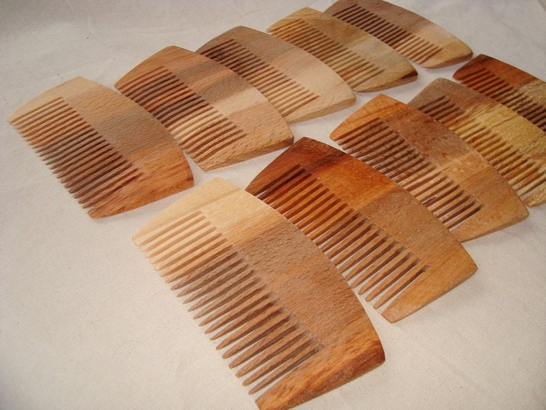 10 wood combs. Wooden combs. Wood combs. Eco-friedly wooden | Etsy