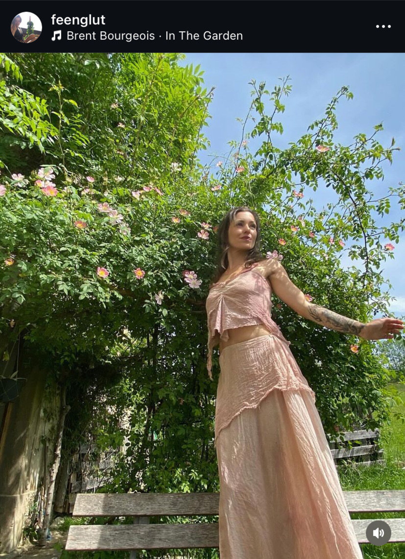 Rose Nymph Outfit Skirt Top Plantdyed Organic Cotton Lace Tattered ...