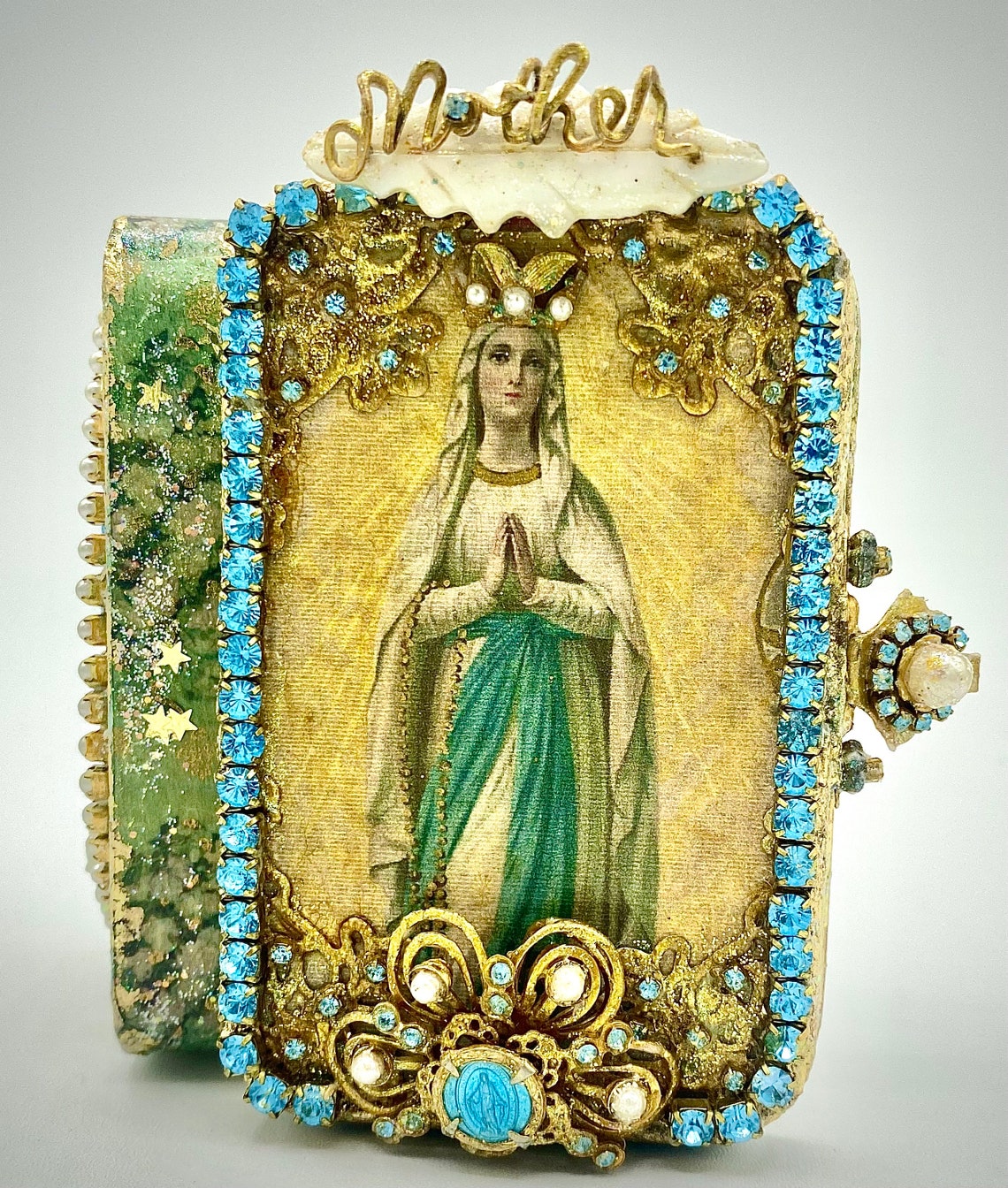 SOLD REQUEST CUSTOM Order- Blessed Mother-virgin Mary Shrine Altered ...
