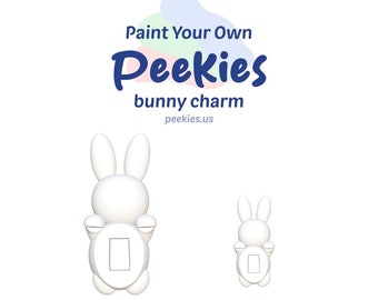 PEEKIES Bunny Peeking Sticker Phone Charm Cute Gift Tech Accessories - Etsy