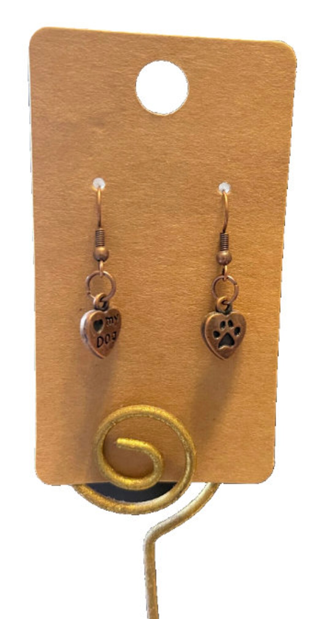 NEW Handmade Dangling Puppy Dog Paw Heart I Love Dogs - Etsy