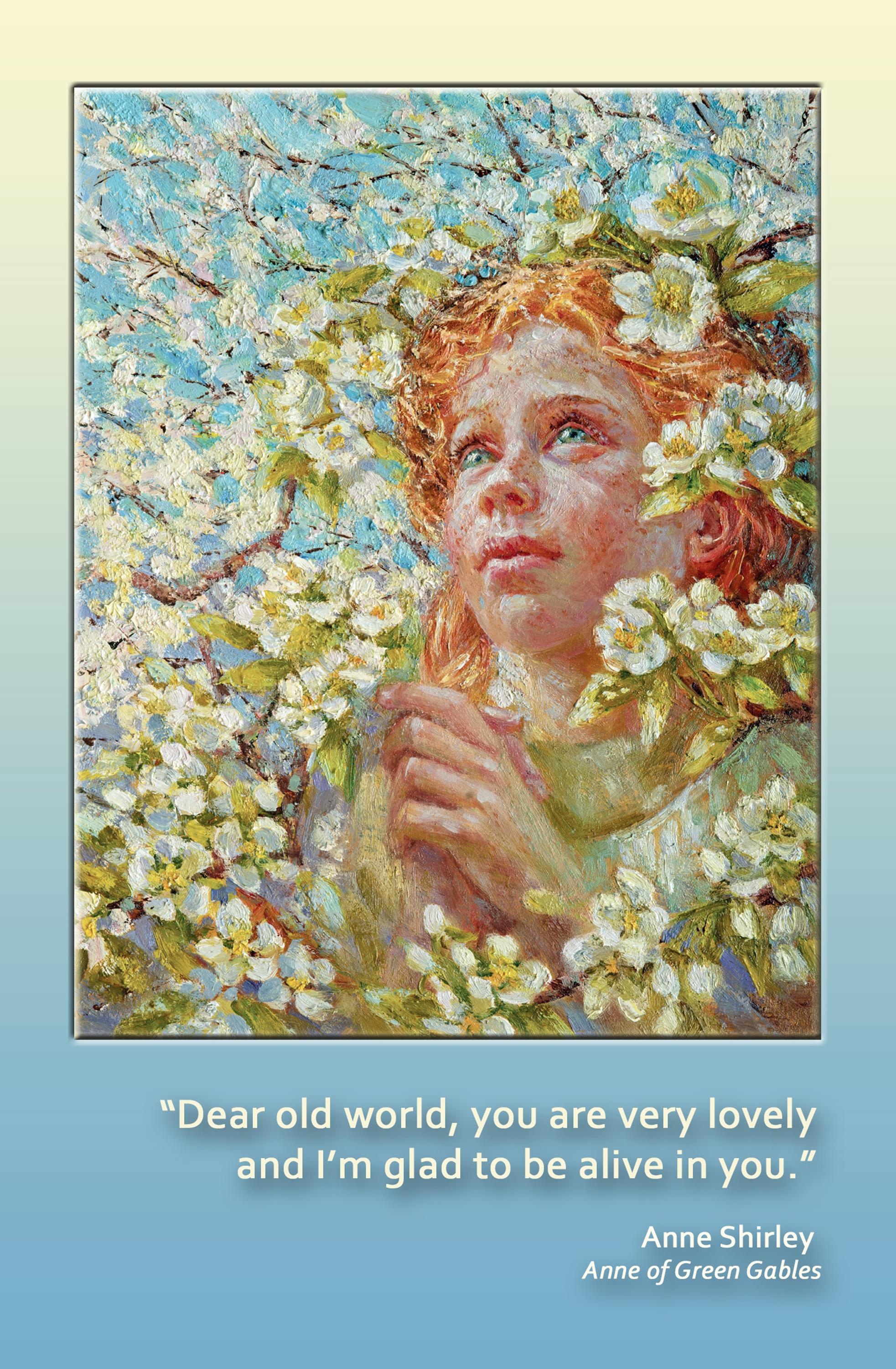 Five Beautiful Anne of Green Gables Greeting Cards of Impressionist Oil ...