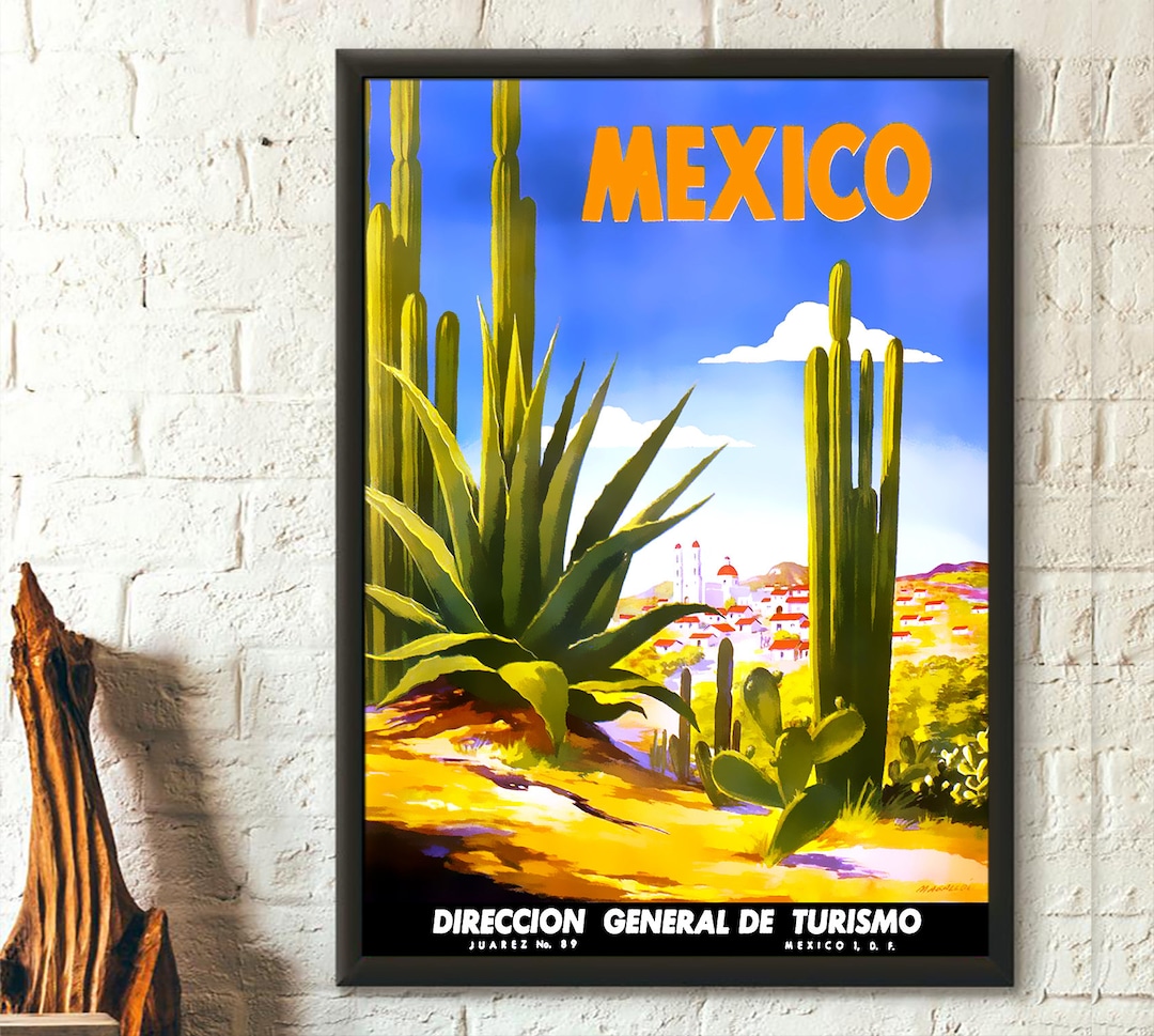 Mexico Travel Print Mexico Poster Travel Wall Art Mexican Print Travel ...