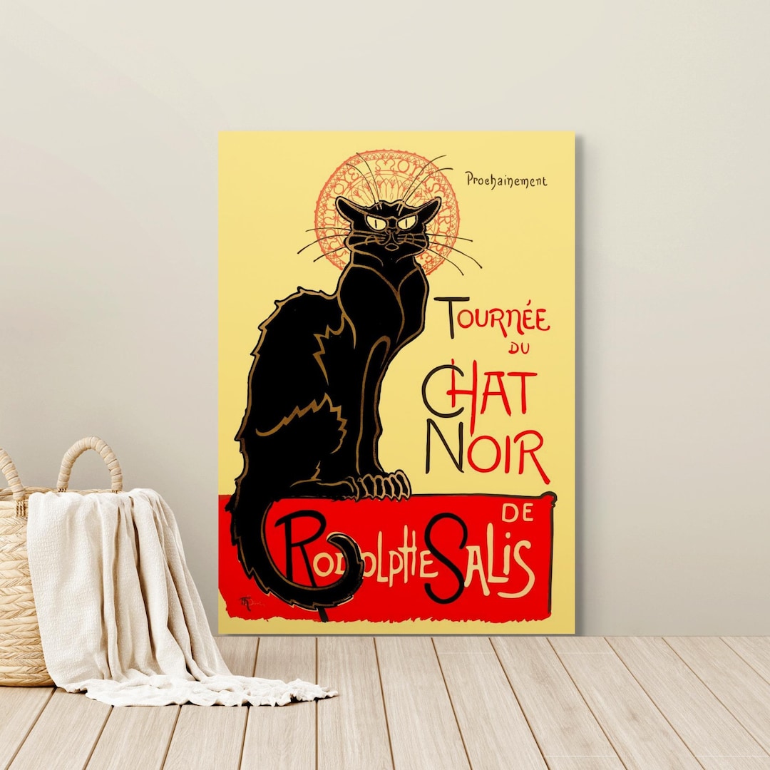 Le Chat Noir Art Print 1896 by Théophile-alexandre Steinlen Vintage Art ...