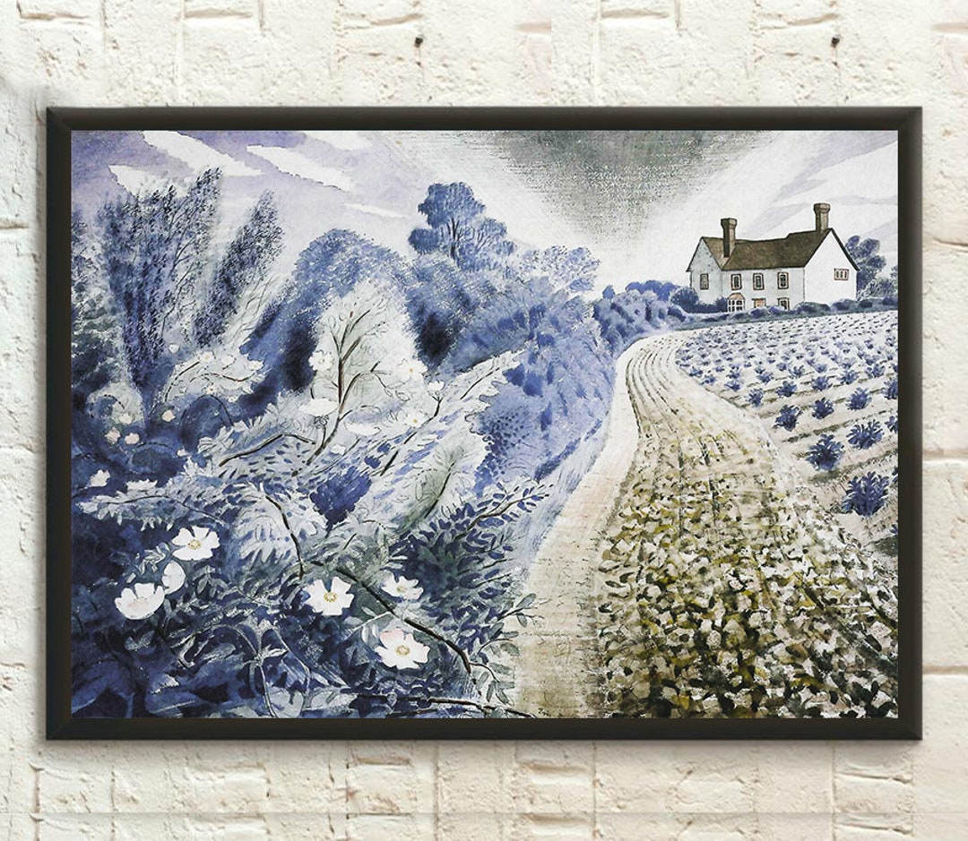 Eric Ravilious Artwork Reproduction - Vintage Fine Art Print Naive Art ...