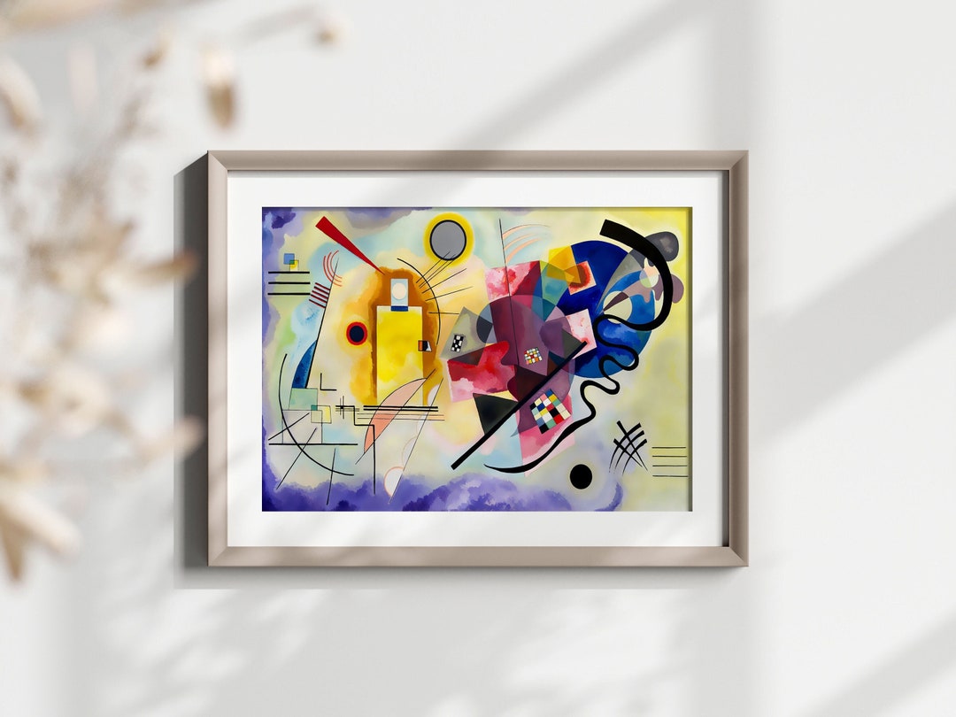 Wassily Kandinsky Reproduction Jaune-rouge-bleu 1925 Fine Art Abstract ...