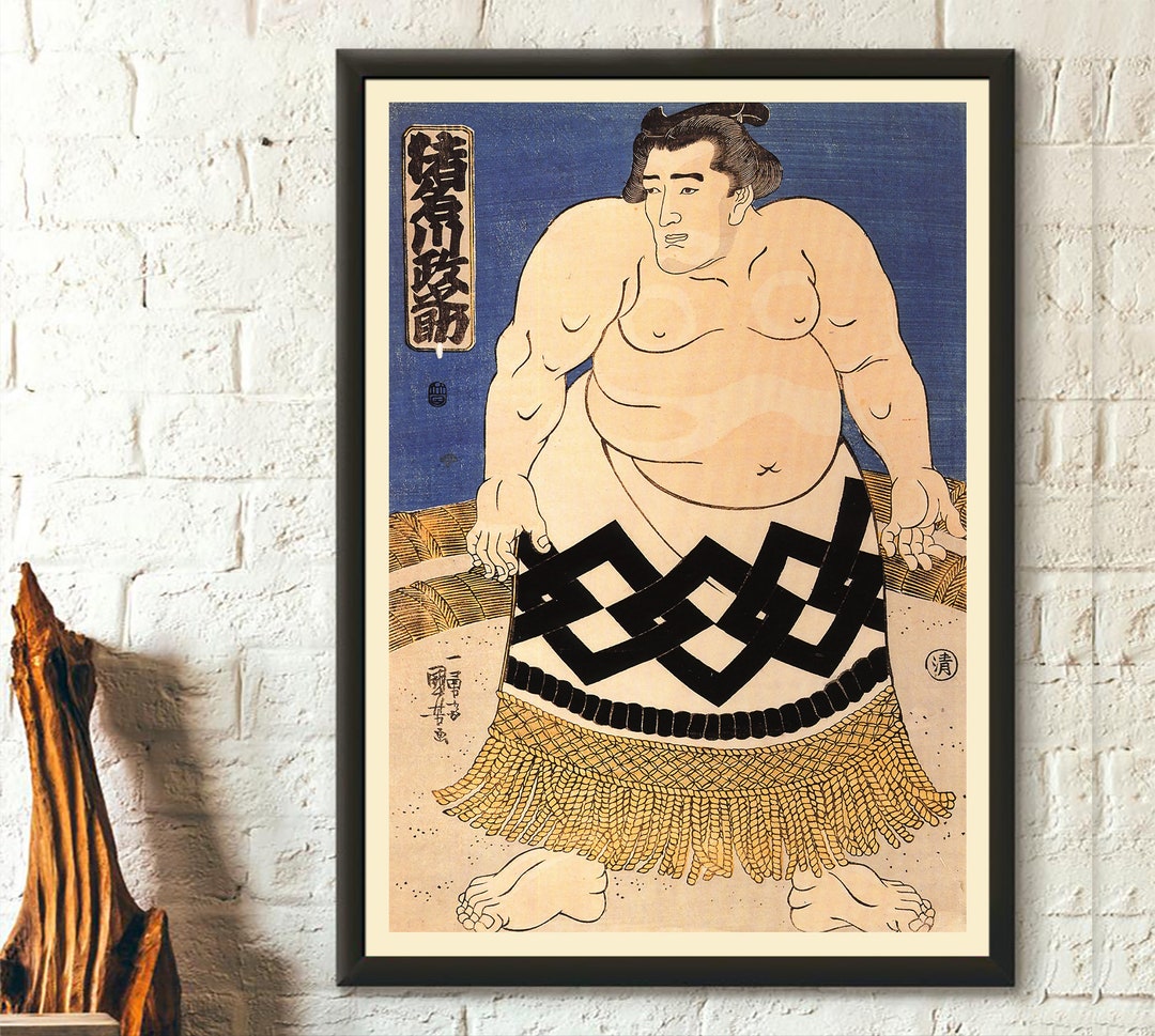 Premium Quality Poster: the Sumo Wrestler Utagawa Kuniyoshi Ukiyo-e ...