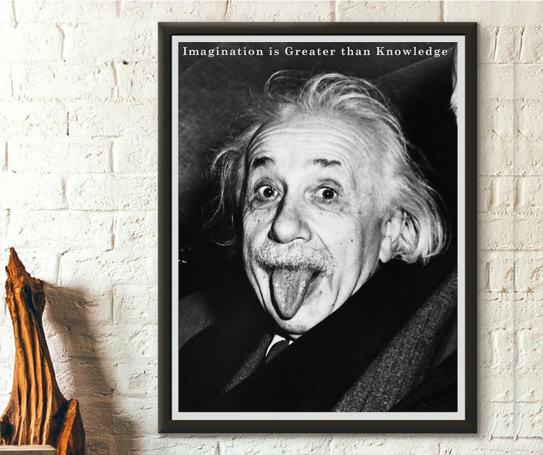 Premium Quality Poster: Einstein Tongue Out Print 1951 Einstein ...