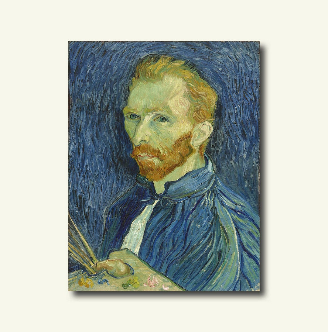 Van Gogh Self Portrait Art Print: 1889 Vintage Reproduction - Etsy