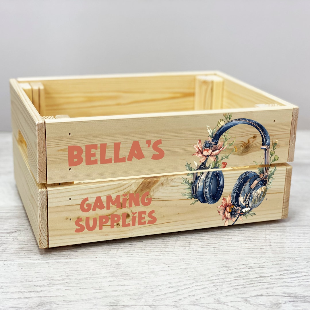 Personalised Gaming Crate Xbox Playstation PC Headset Gift for Gamer ...