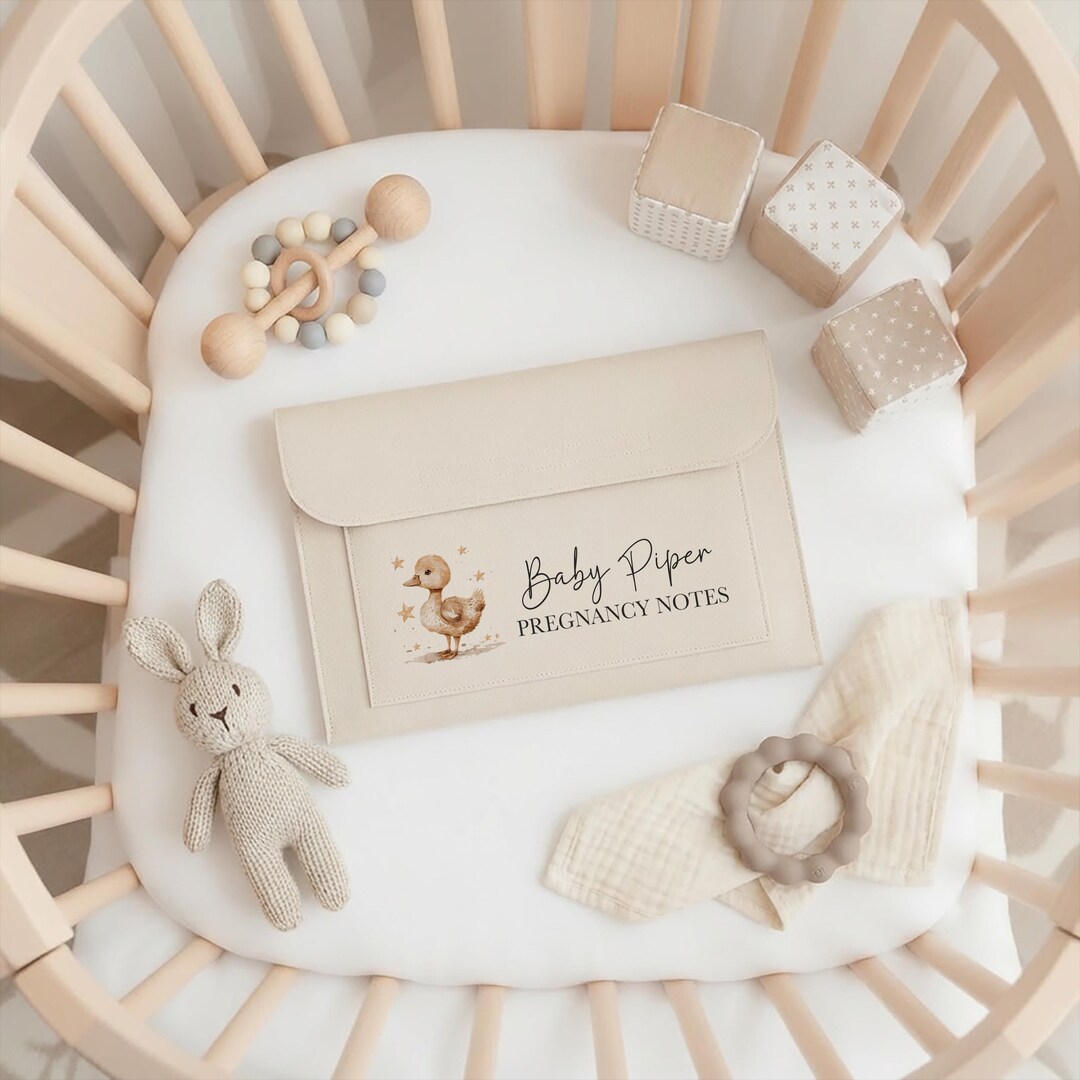 Personalised Duck Maternity Notes Folder - Pregnancy Hospital Bag ...