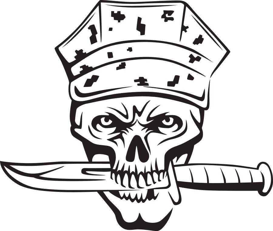 Marine Skull Logo