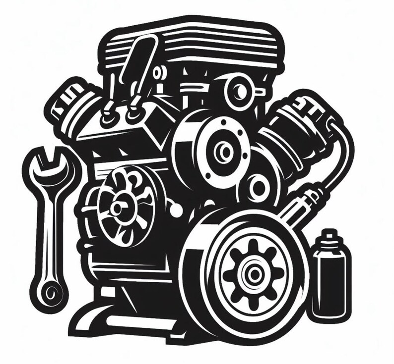 Car Engine SVG - Etsy