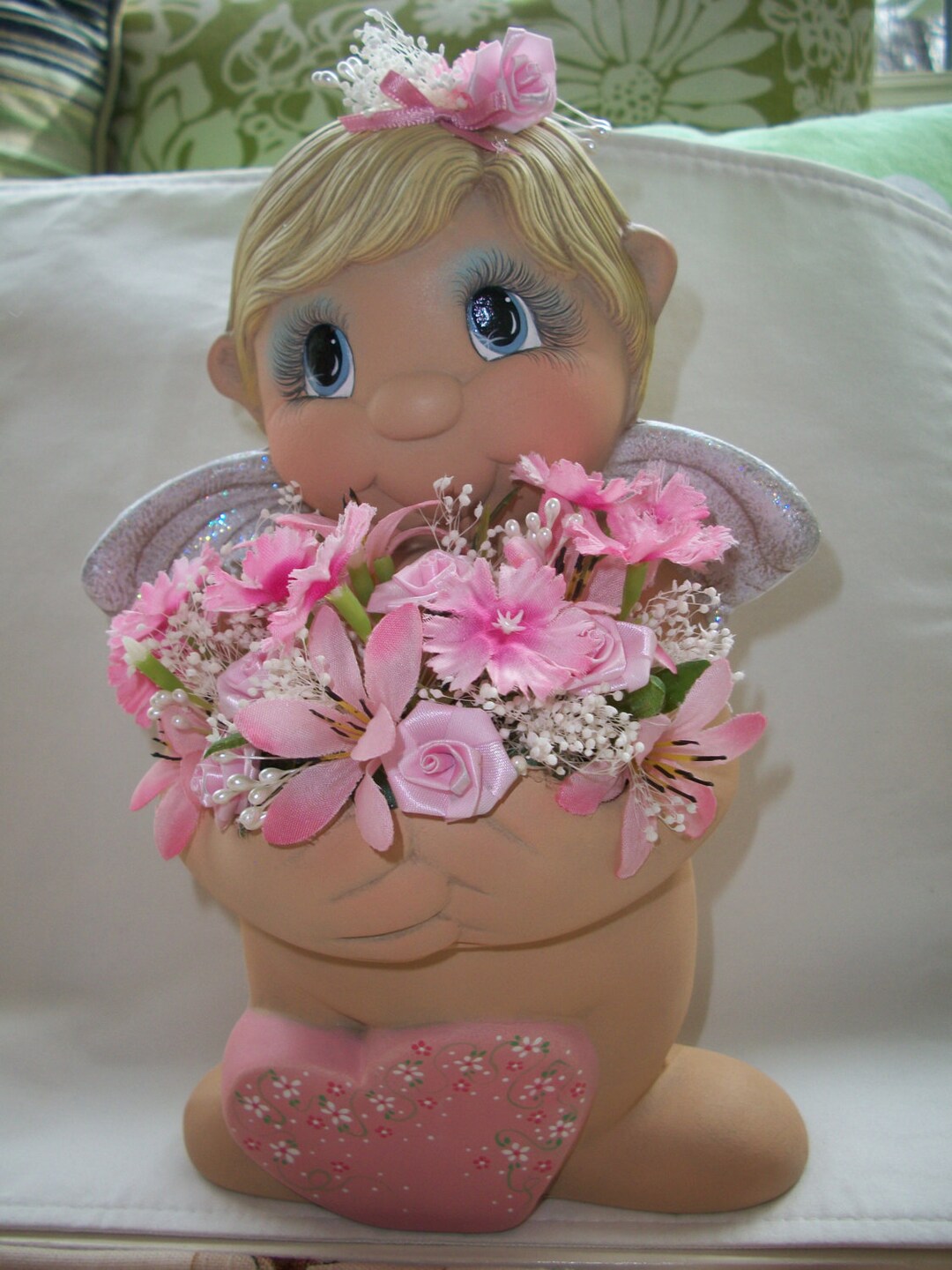 Ceramic Valentine Cupid,valentine Decoration,cupid,angle - Etsy