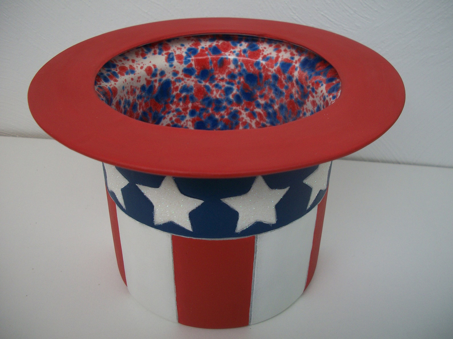 Ceramic USA 4th of July Patriot Uncle Sam Hat Ceramic Candy | Etsy