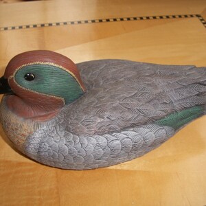 Ceramic Duck Decoy Set of Two Wood Duck Ceramic - Etsy
