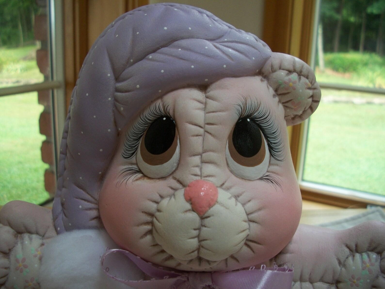 Ceramic Teddy Bear Bank Quilted Lookchildren's Giftbaby - Etsy