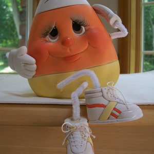 Halloween Ceramic Candy Corn Noggin Halloween Decoration - Etsy