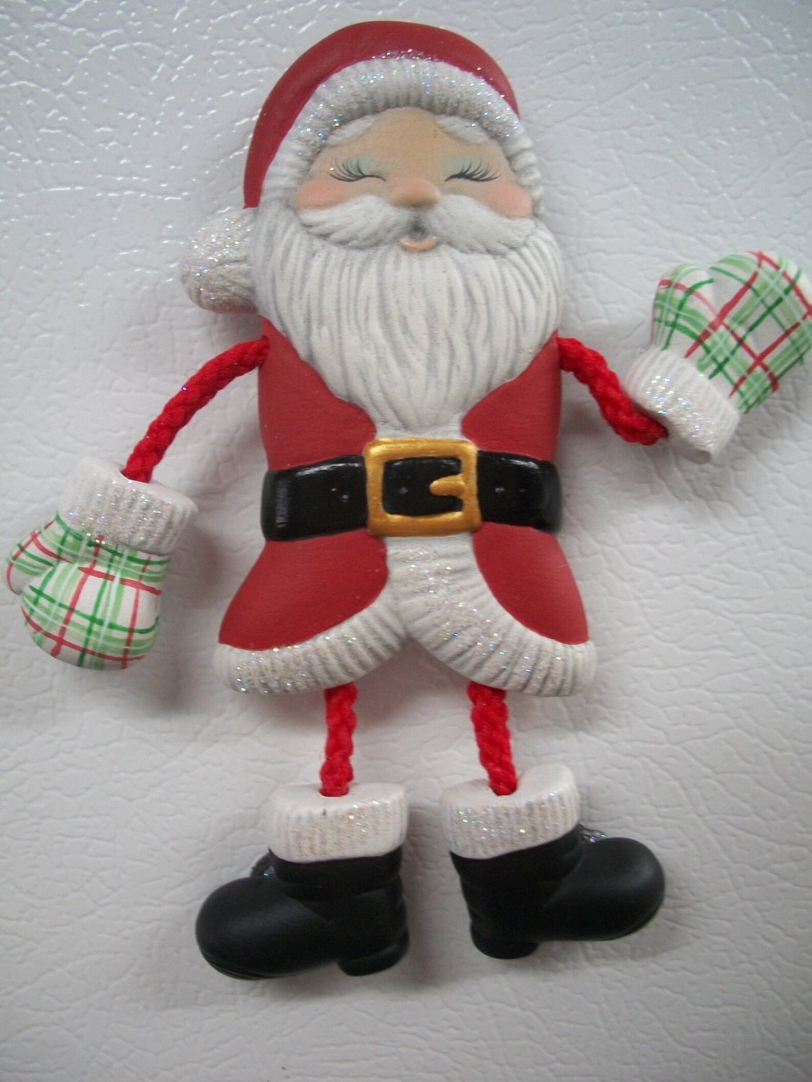Ceramic Santa Refrigerator Magnet Christmas Decoration - Etsy