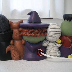 Ceramic Frankenstein,mummy,witch,werewolf,dracula/vampire Halloween ...