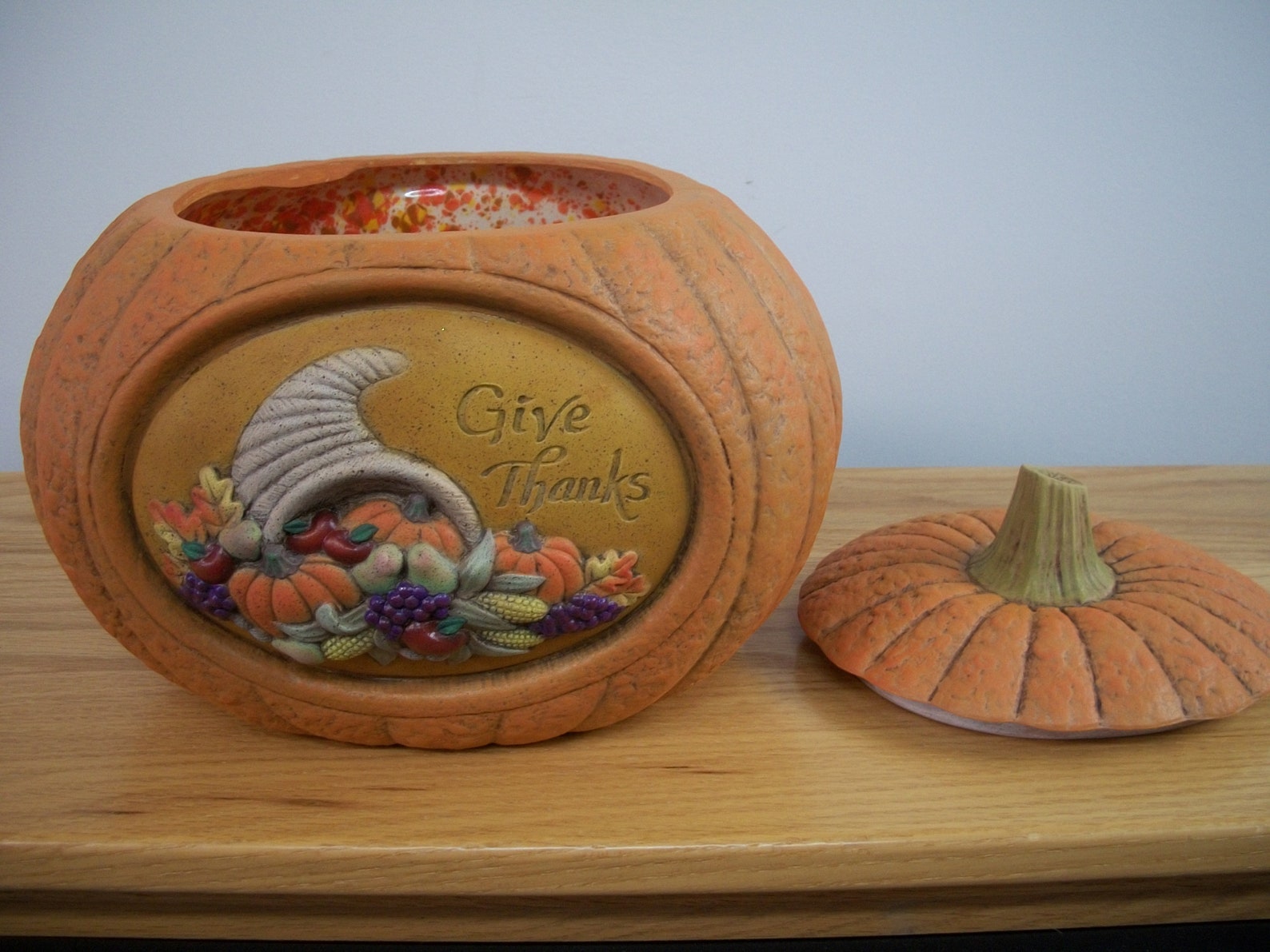 Ceramic Pumpkin Halloweenthanksgivingfall Decoration - Etsy